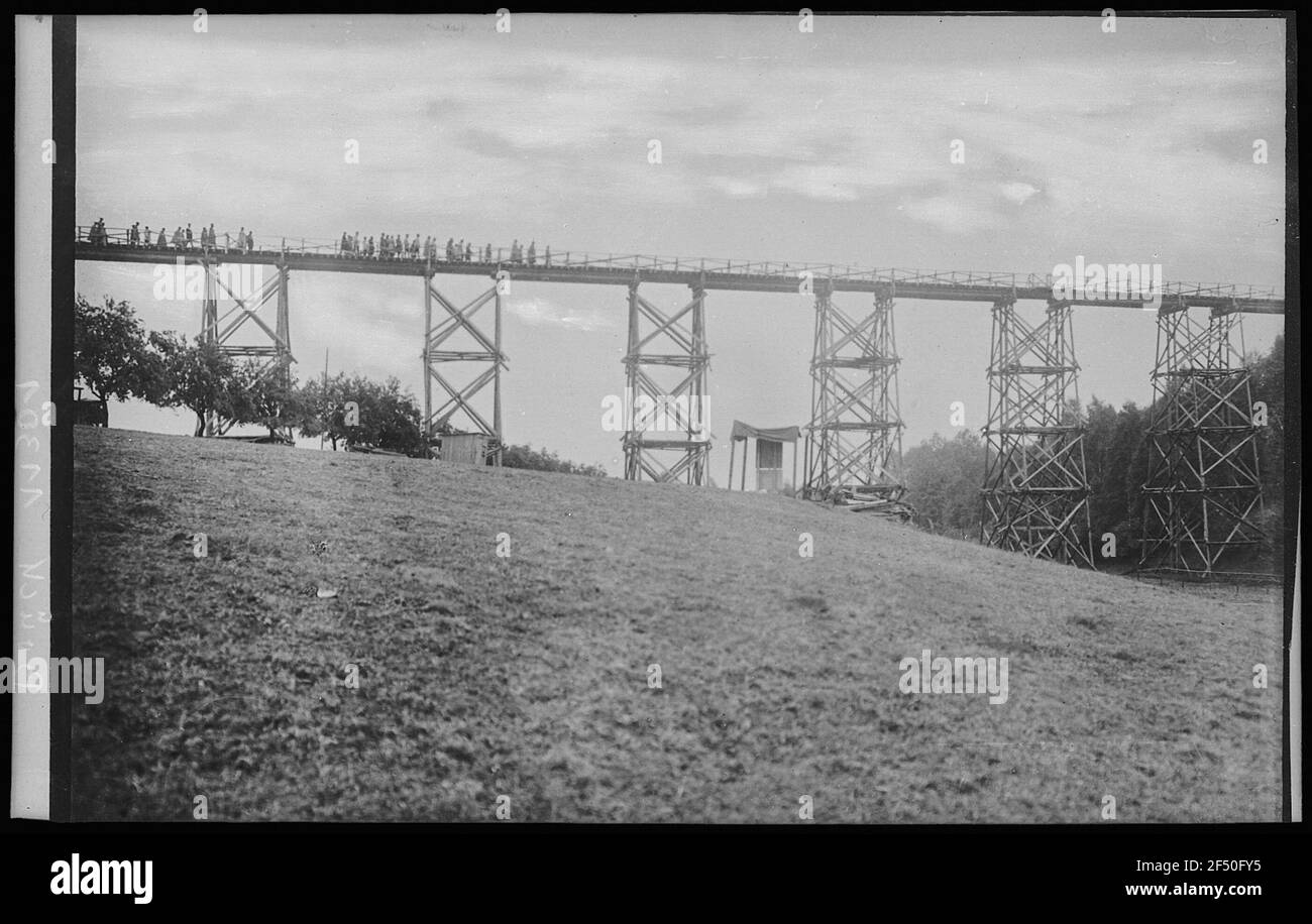 Luga. German railway troops viaduct at Luga Stock Photo - Alamy