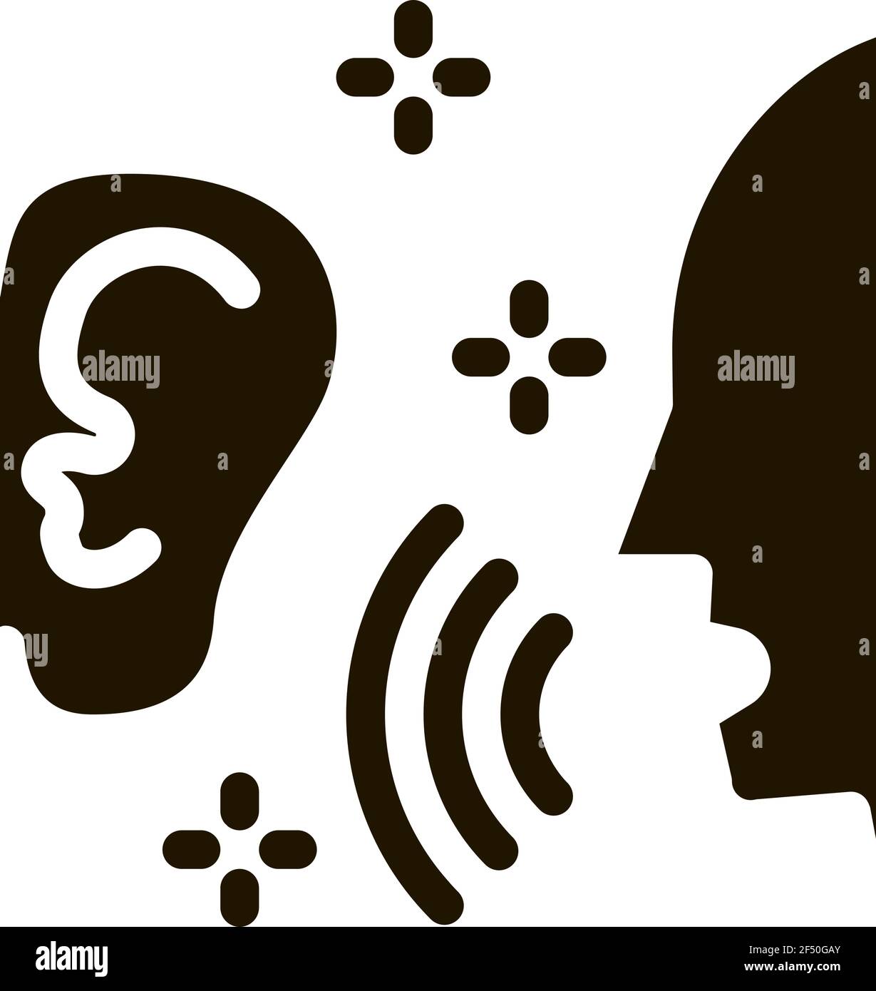 Listening to Human Singing Vector Illustration Stock Vector Image & Art ...