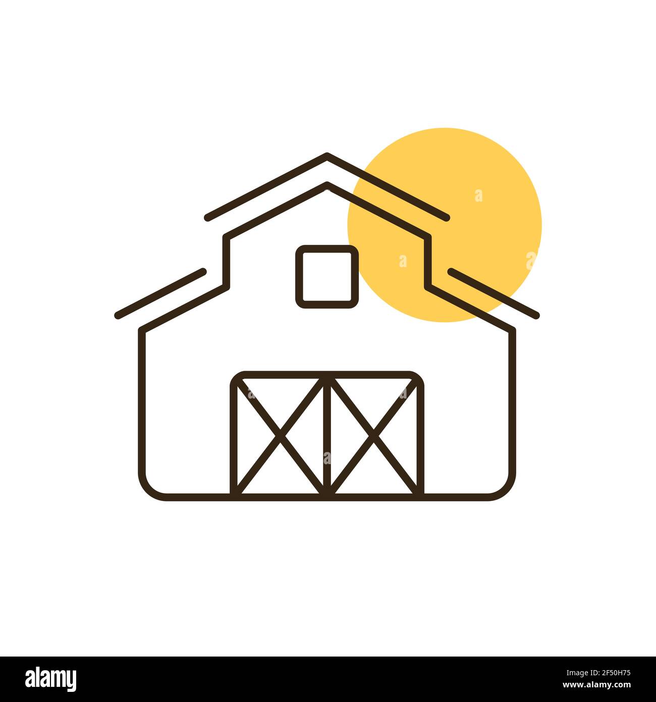Barn icon. Farm animal sign. Graph symbol for your web site design ...