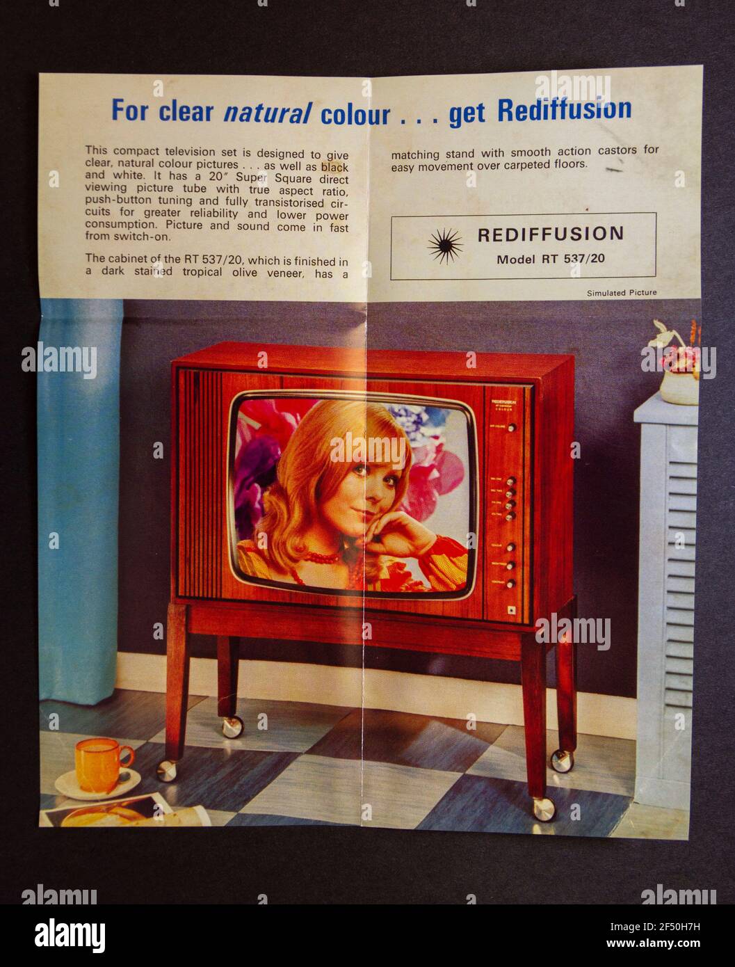 Colour television 1970s hi-res stock photography and images - Alamy