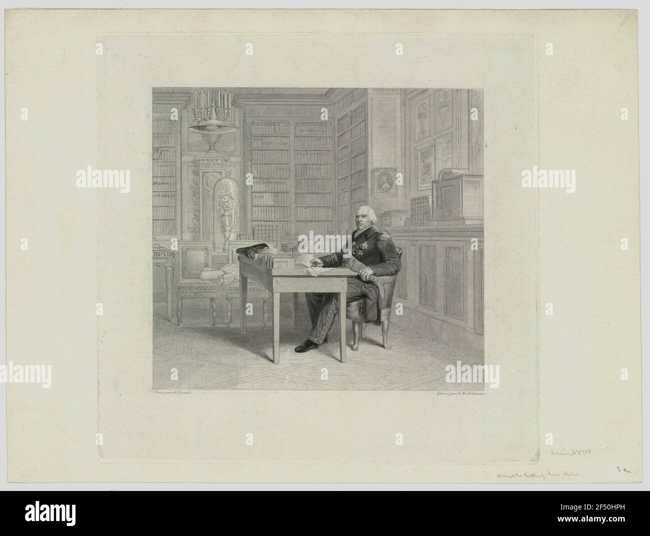 Portrait of Ludwig XVIII Stock Photo - Alamy