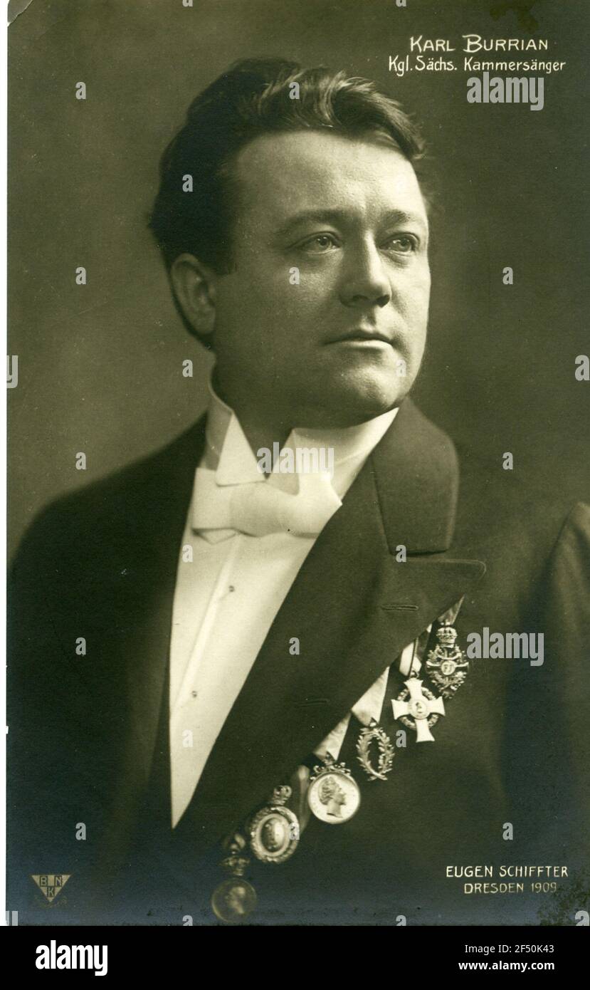 Portrait Carl Burrian Stock Photo - Alamy