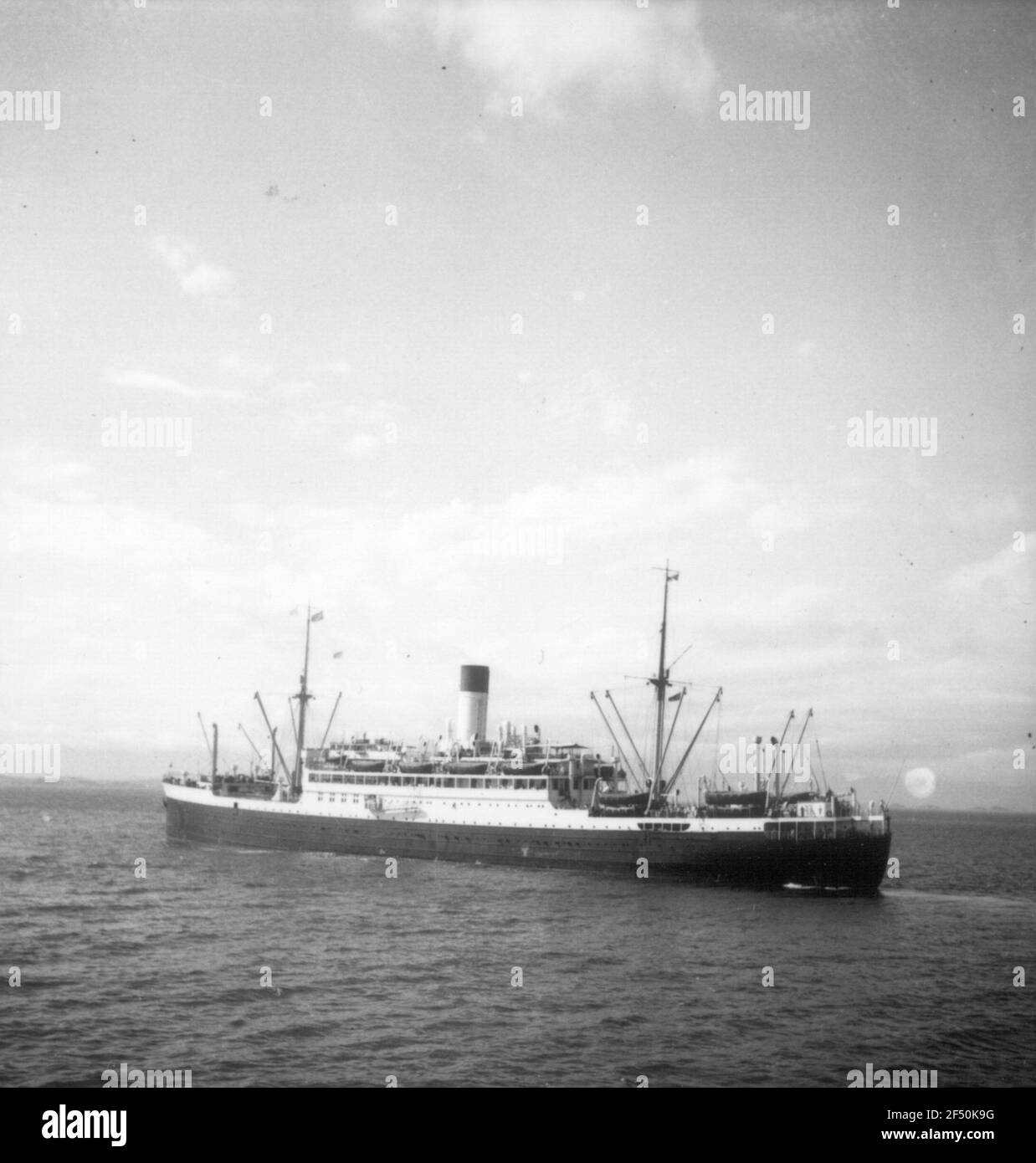 Sea voyage ship Black and White Stock Photos & Images - Alamy
