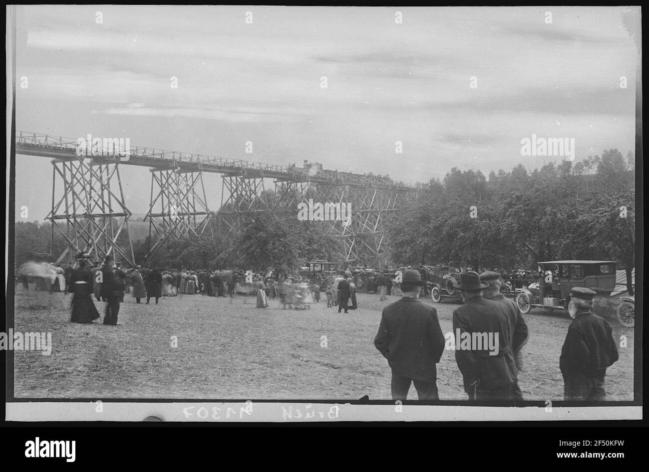 Luga. German railway troops viaduct at Luga Stock Photo - Alamy