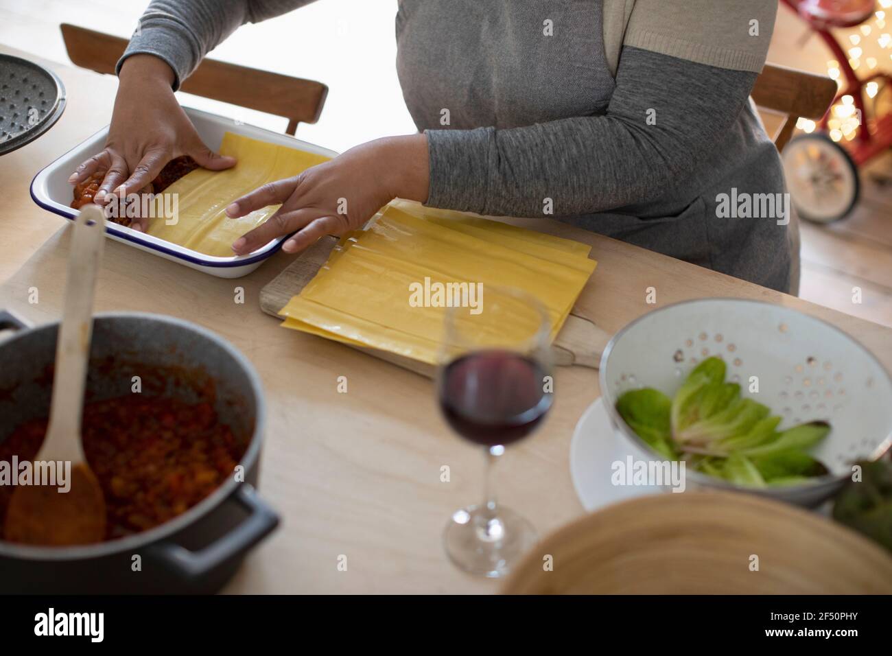 Mature italian woman cooking hi-res stock photography and images - Alamy