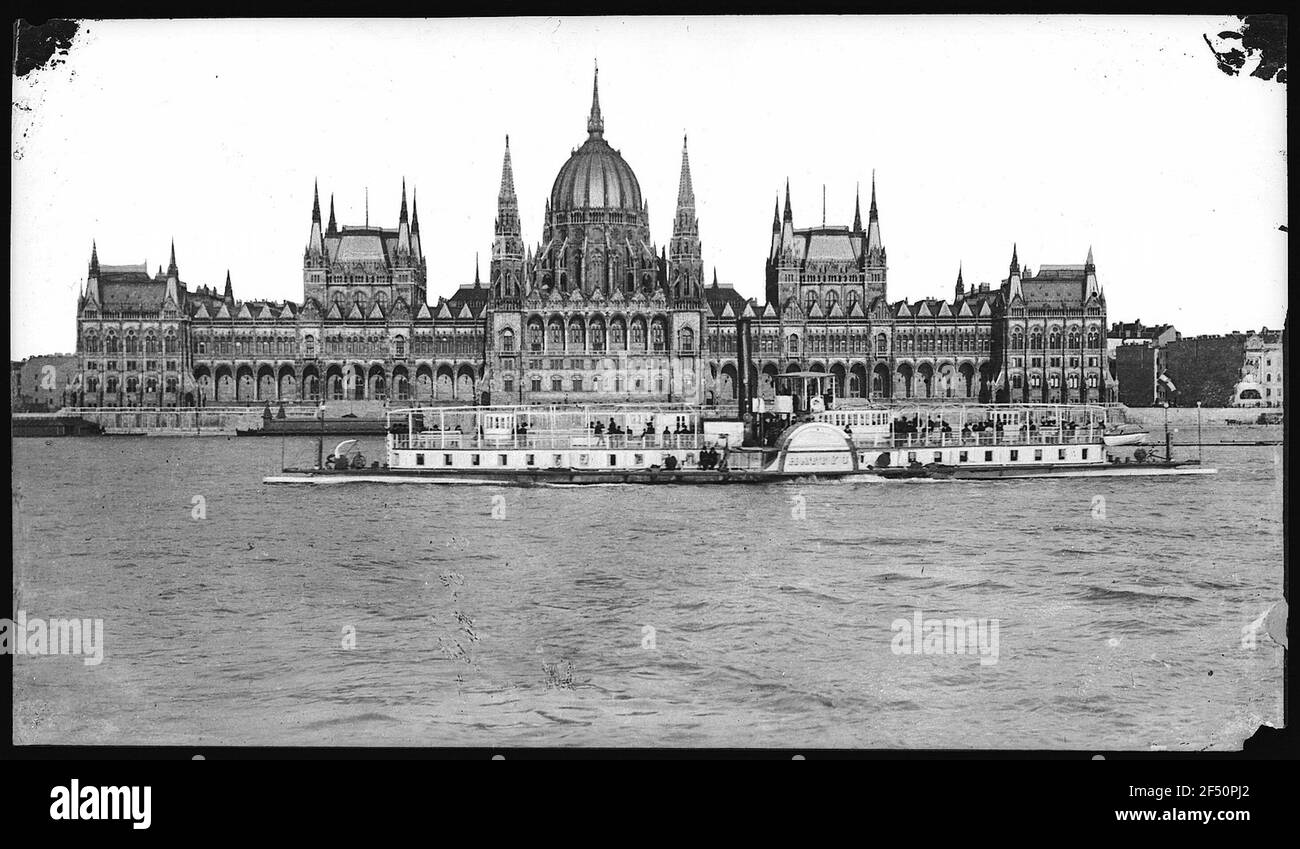 Budapest. Parliament (1896). Donaufront Stock Photo - Alamy