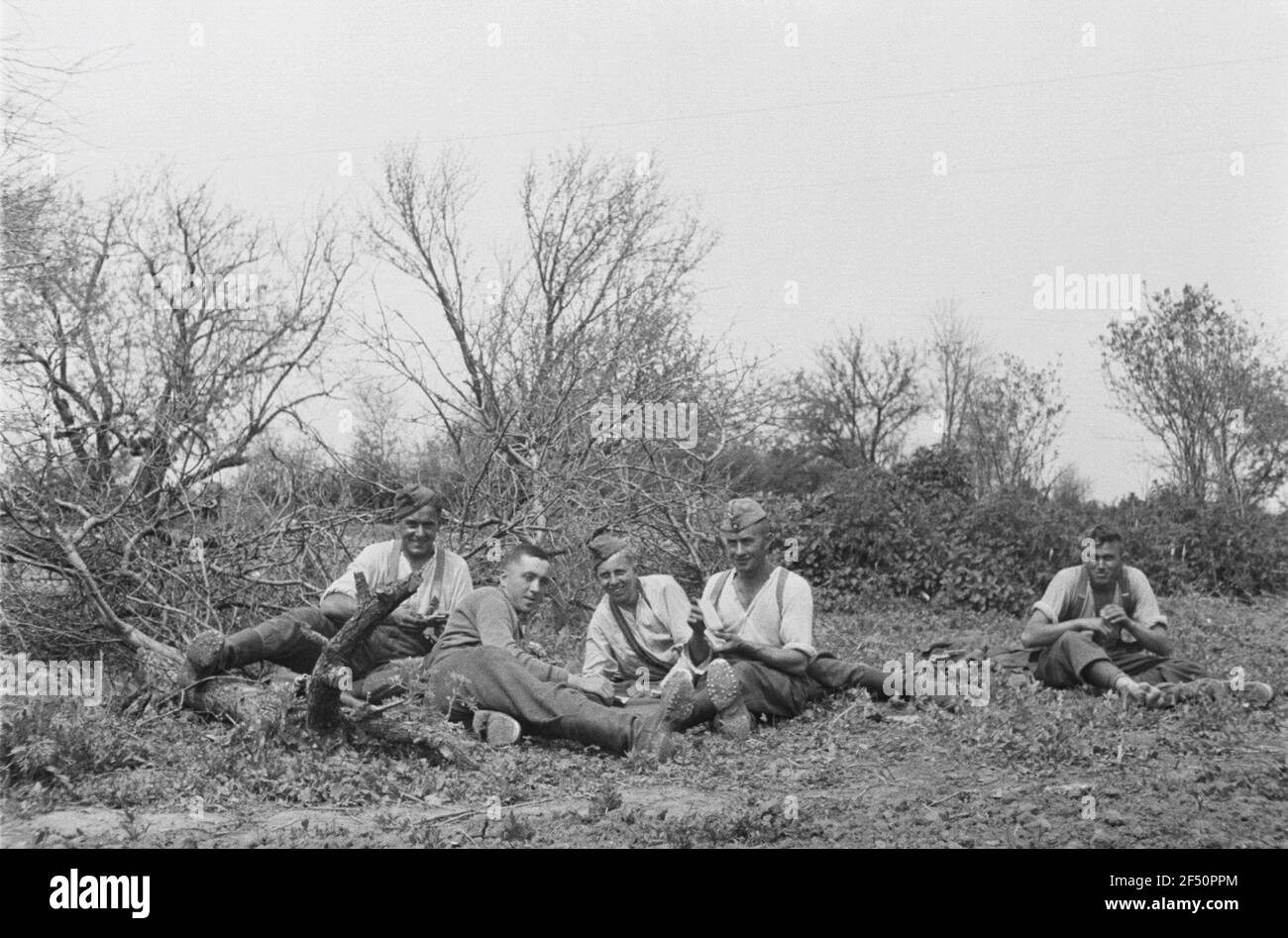 Second World War. Front pictures. Soviet Union. Group of relatives of ...