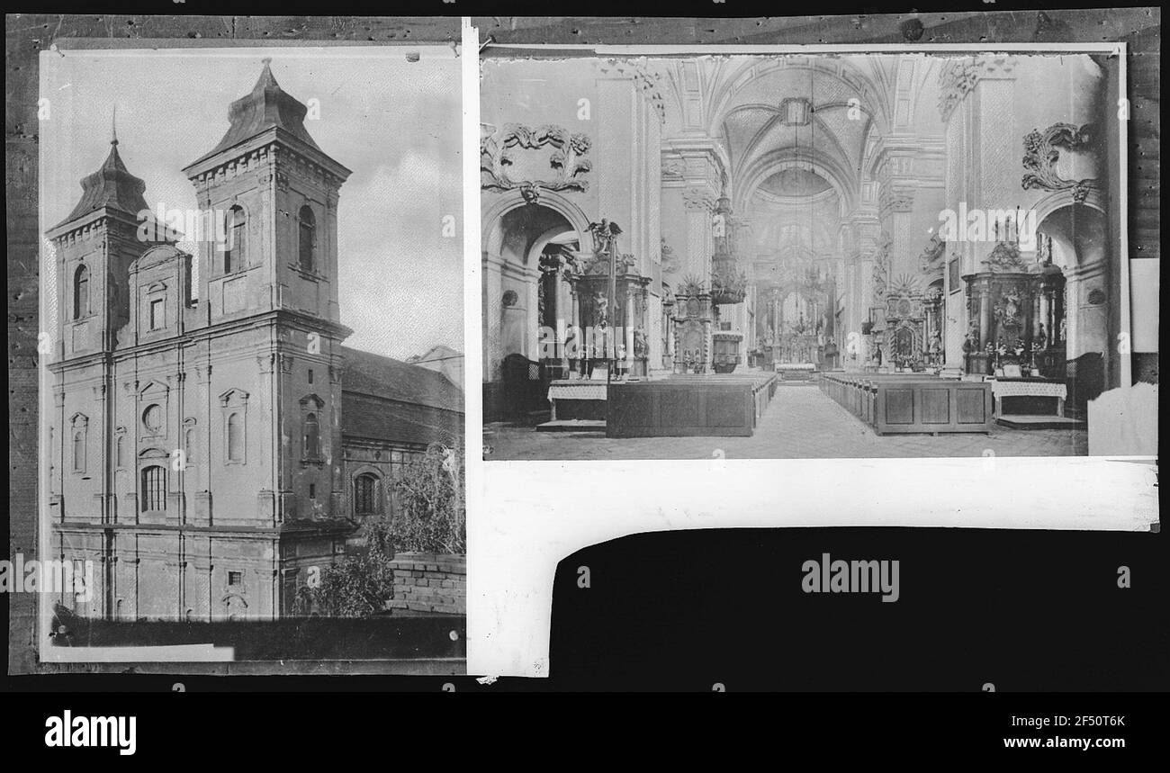Polish church interior Black and White Stock Photos & Images - Alamy