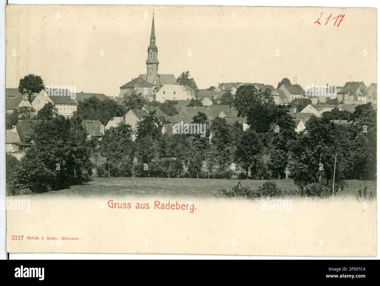 church Radeberg. church Stock Photo - Alamy