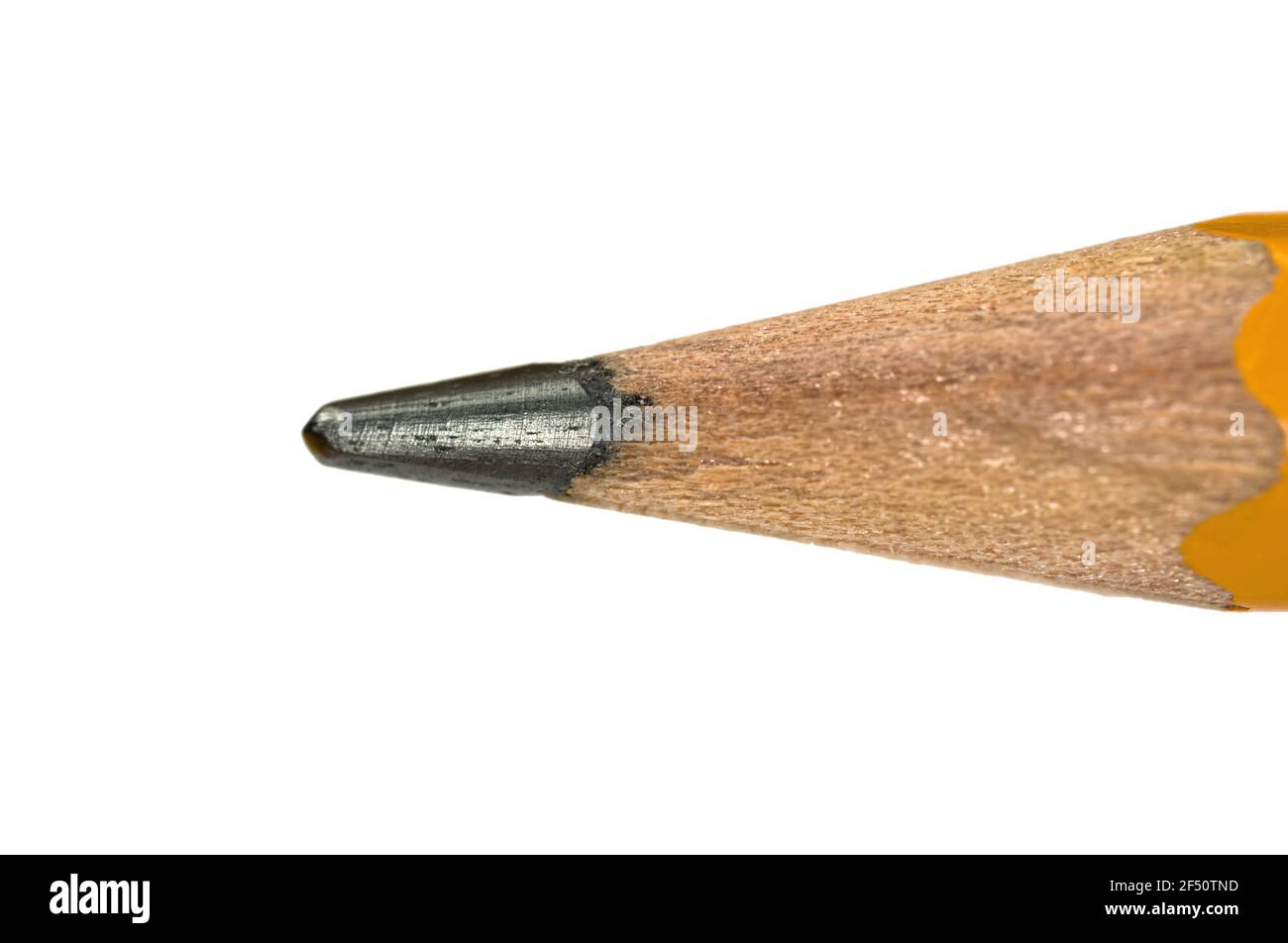 Macro photo of used pencil lead on a white isolated background Stock ...