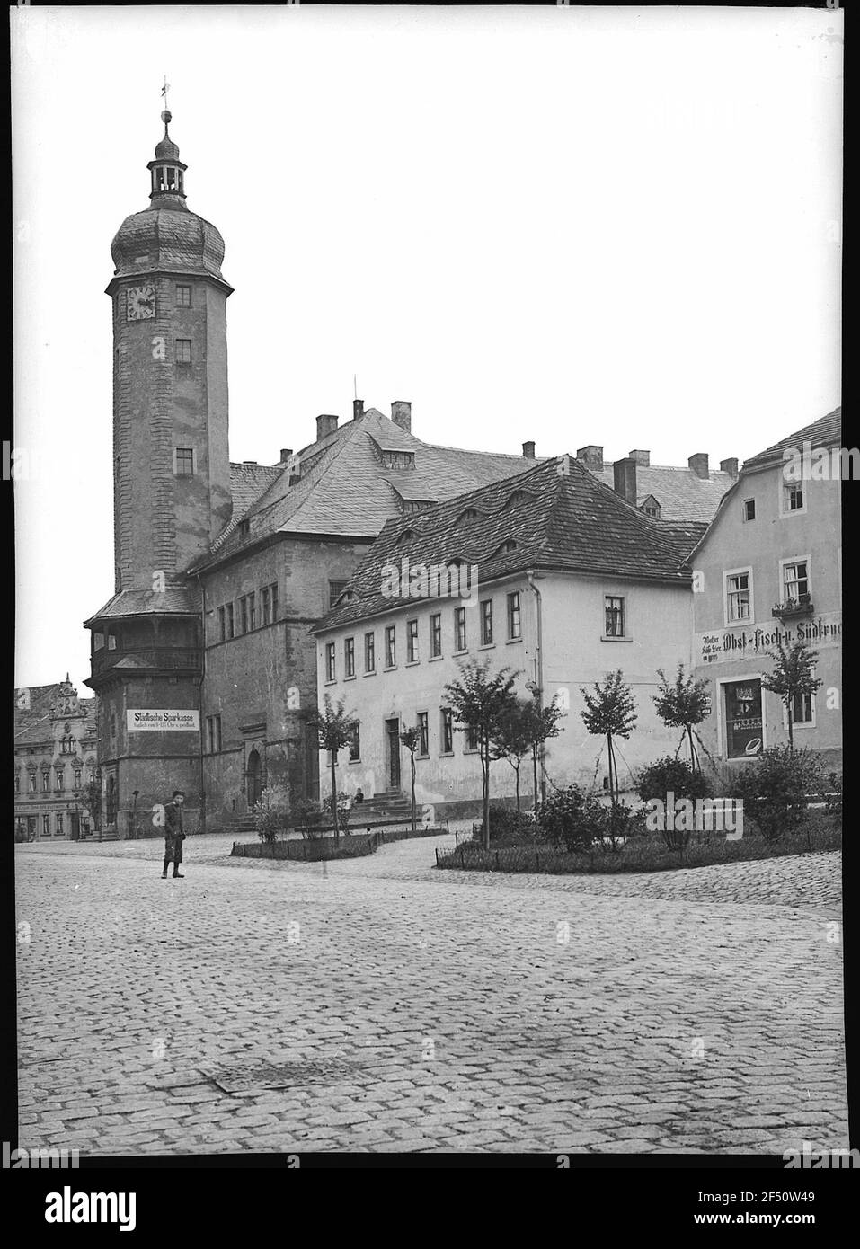 Town hall center square Black and White Stock Photos & Images - Alamy