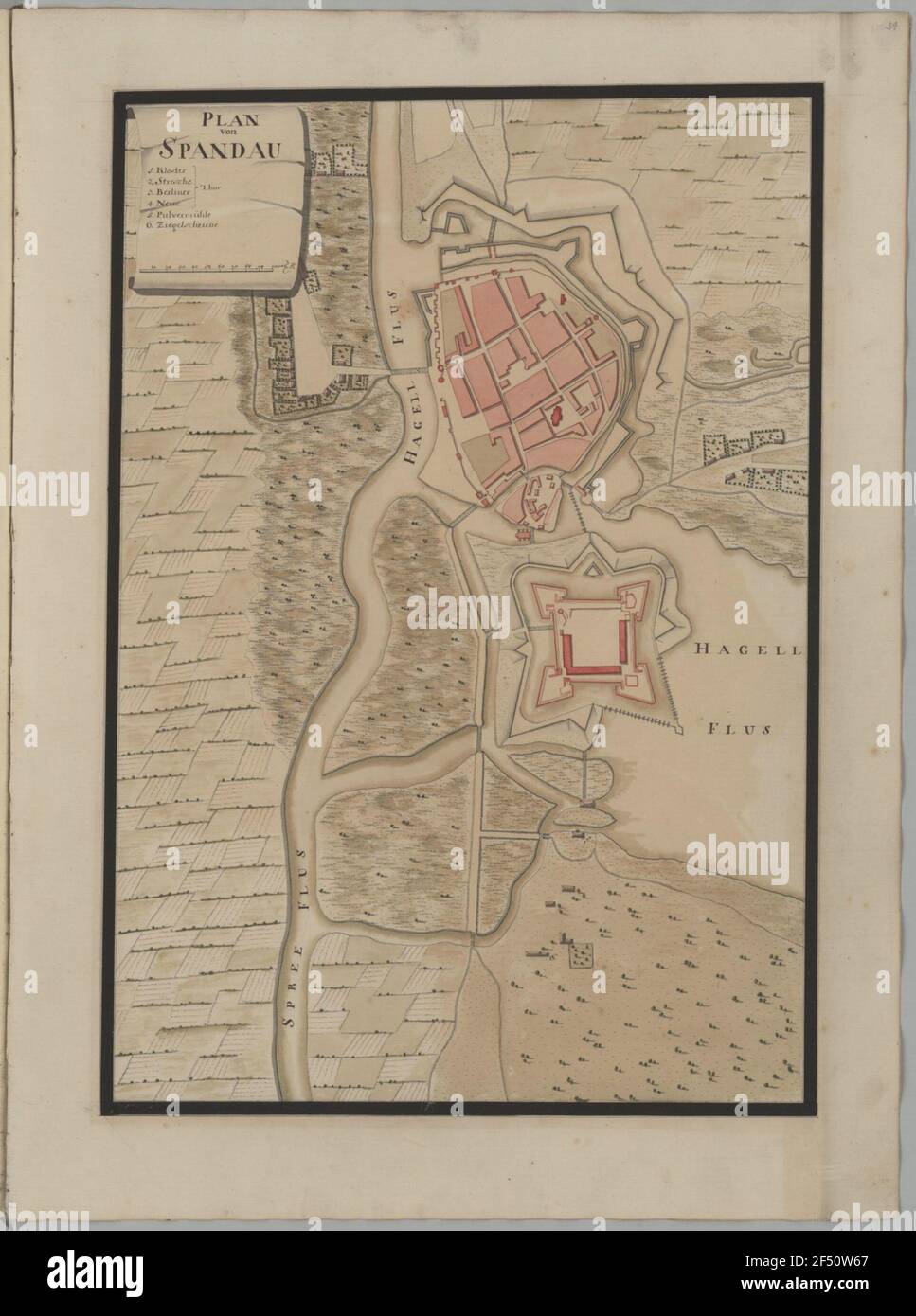 Plan of Spandau Stock Photo - Alamy