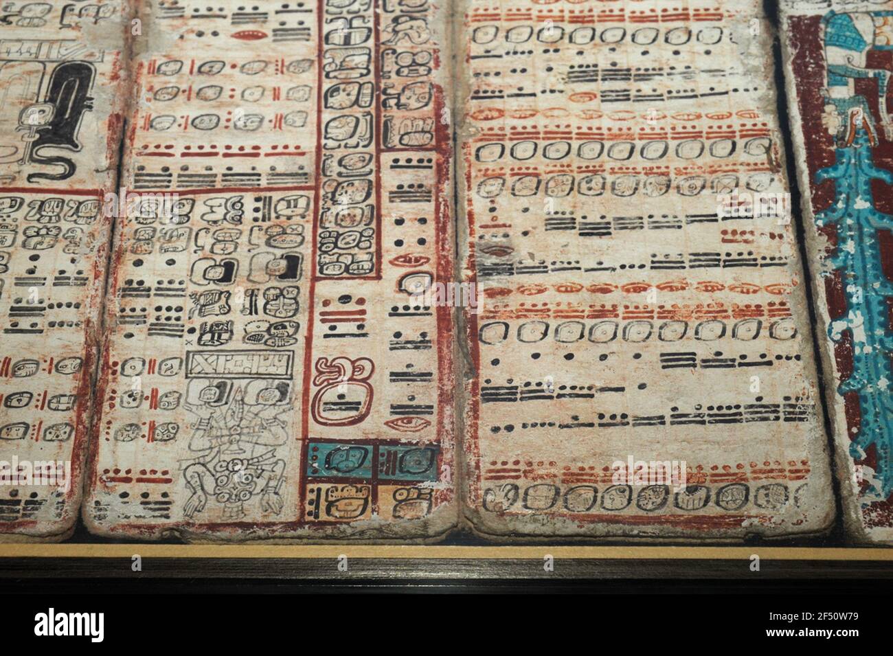 Maya handwriting (Codex Dresdensis Stock Photo - Alamy