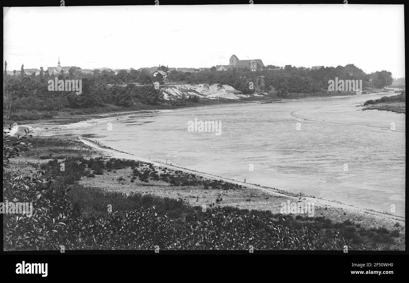 Belger. View over the Elbe to Belgern Stock Photo - Alamy