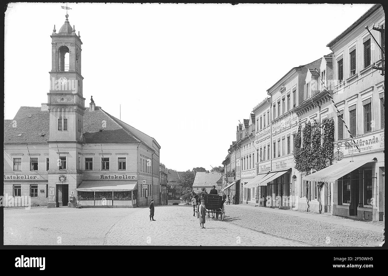 Market square view Black and White Stock Photos & Images - Alamy