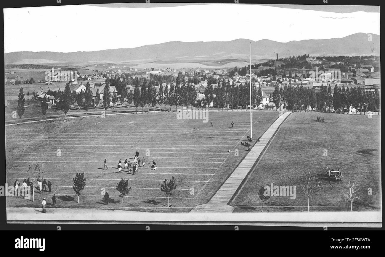 Moscow. Birds Eye View University Campus and Moscow Stock Photo - Alamy
