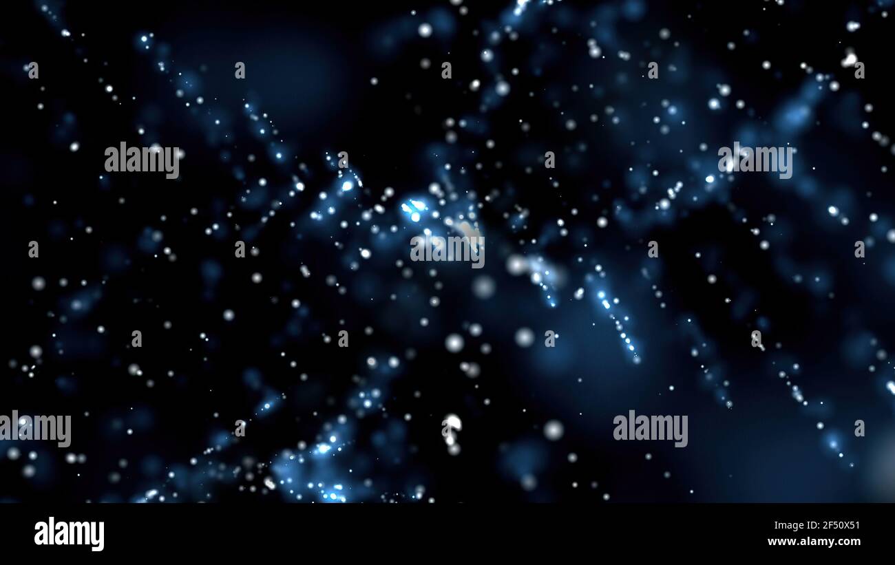 Blue Dust Particles over black 3d illustration Stock Photo - Alamy