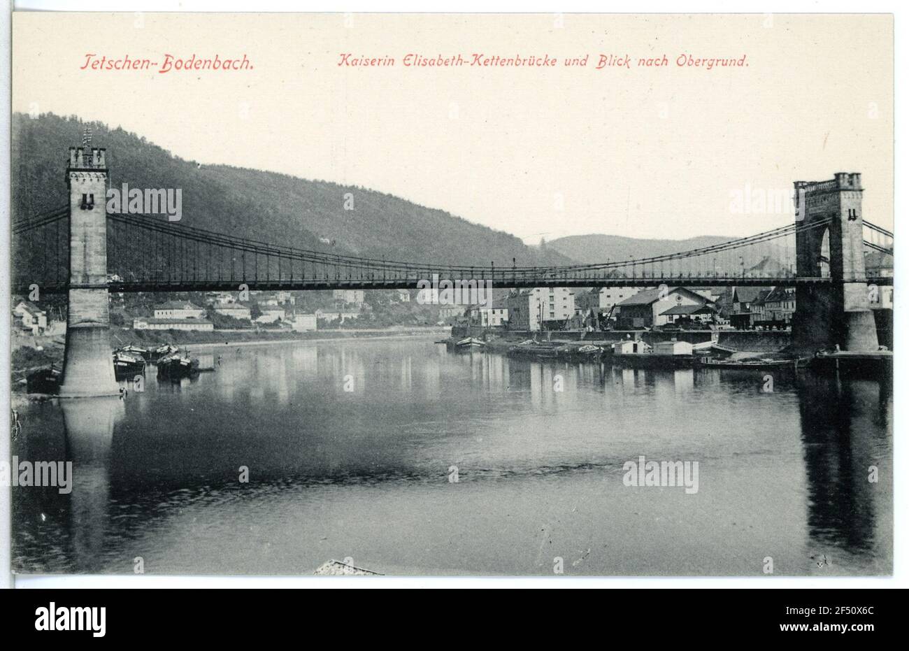 Empress Elisabeth chain bridge and surface Empress Elisabeth Bridge ...