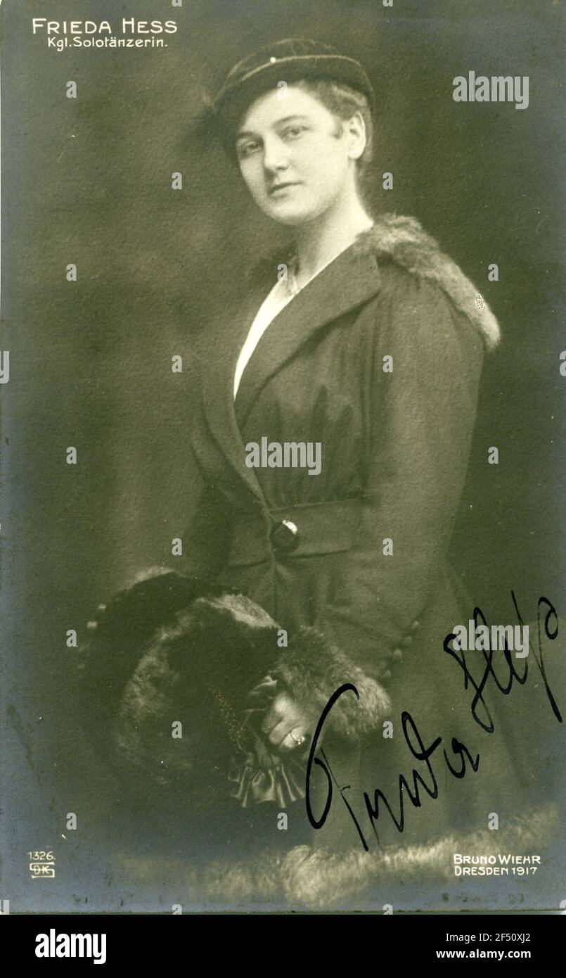 Portrait Frieda Hess Stock Photo - Alamy