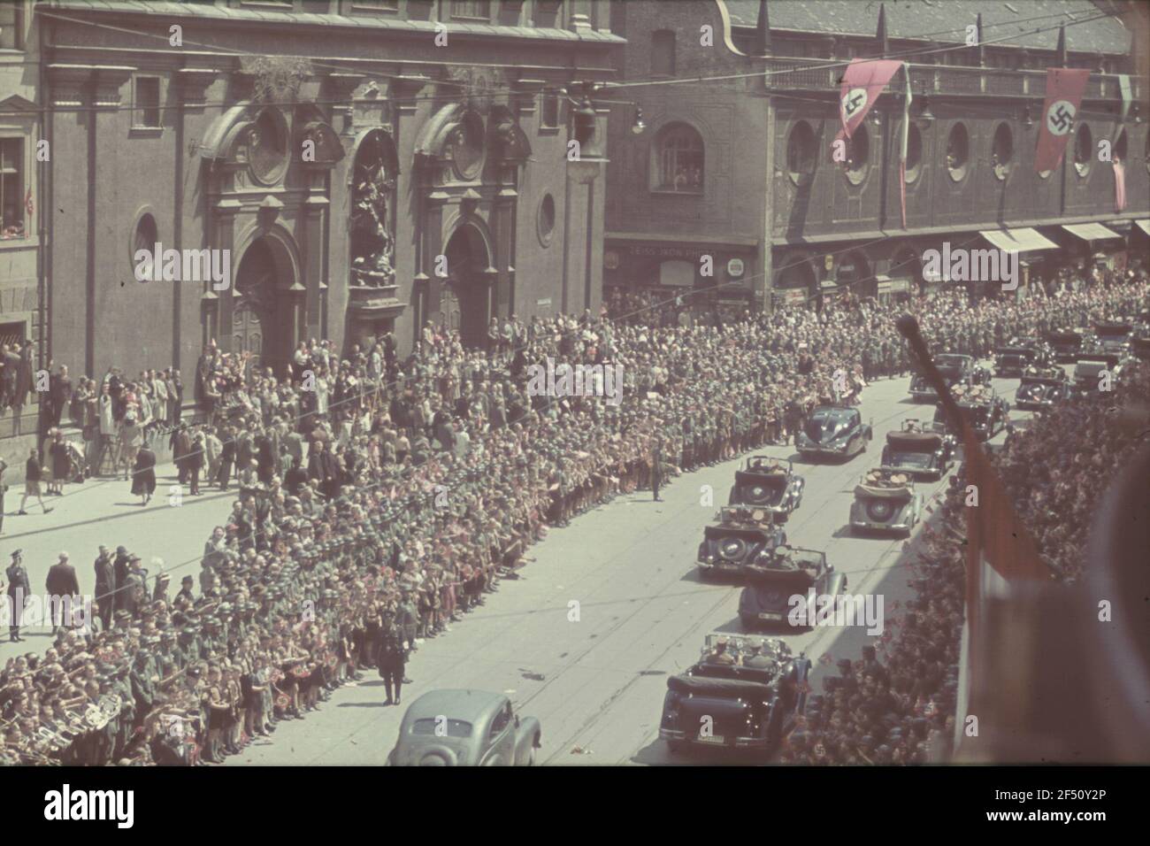Munich. March of German and Italian fascist (well-being proximity ...