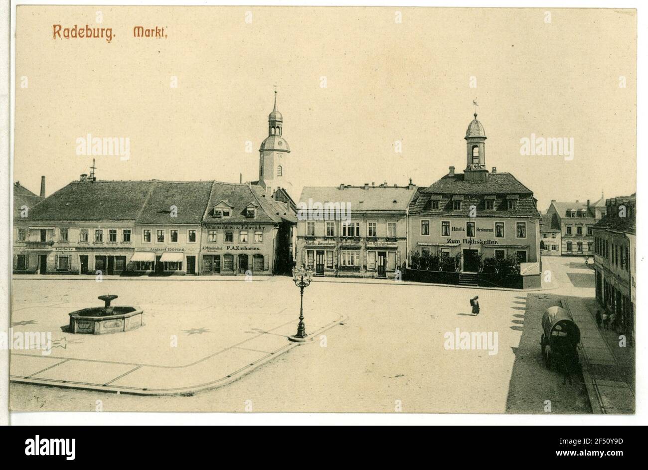 market Radeburg. market Stock Photo - Alamy