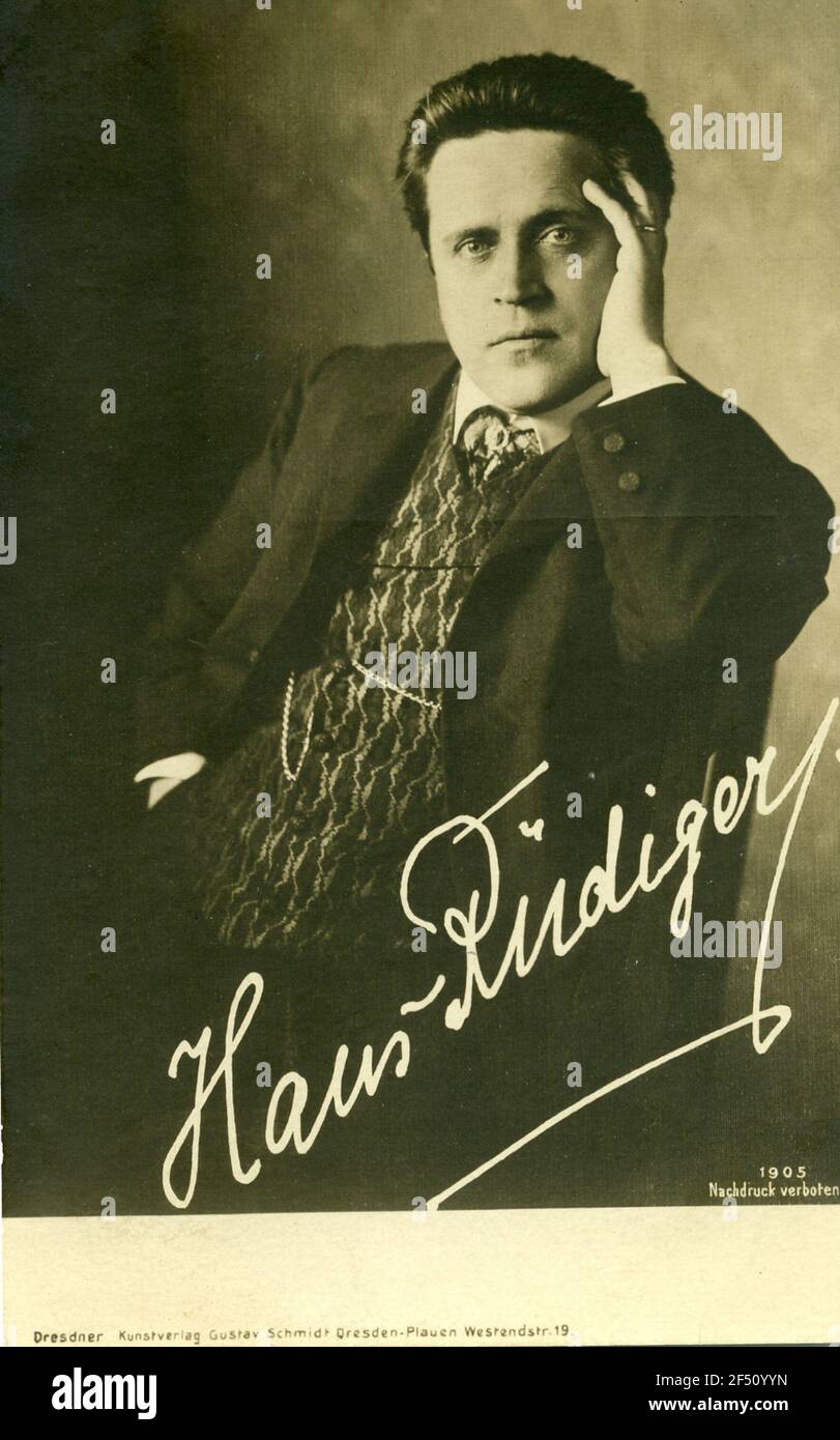 Portrait Hans Rüdiger Stock Photo - Alamy