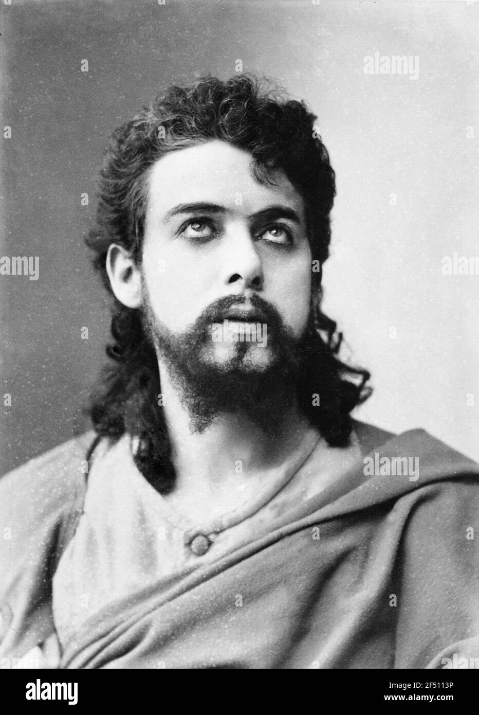 Karl Perron as amfortas in "parsifal" by Richard Wagner. Reproduction ...