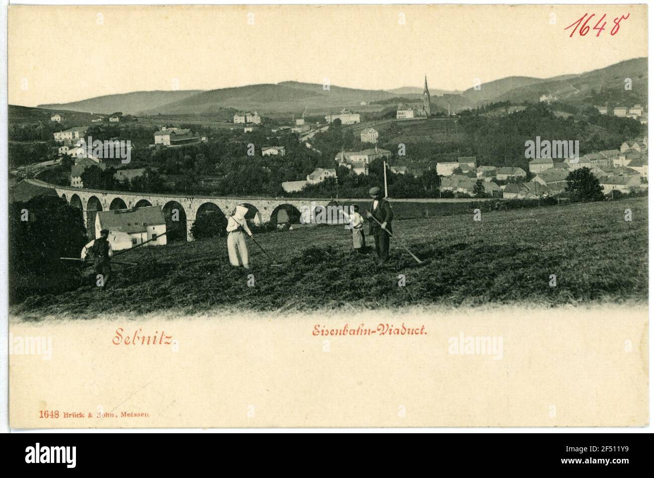 Railway Viaduct Sebnitz. Railroad Viaduct Stock Photo - Alamy