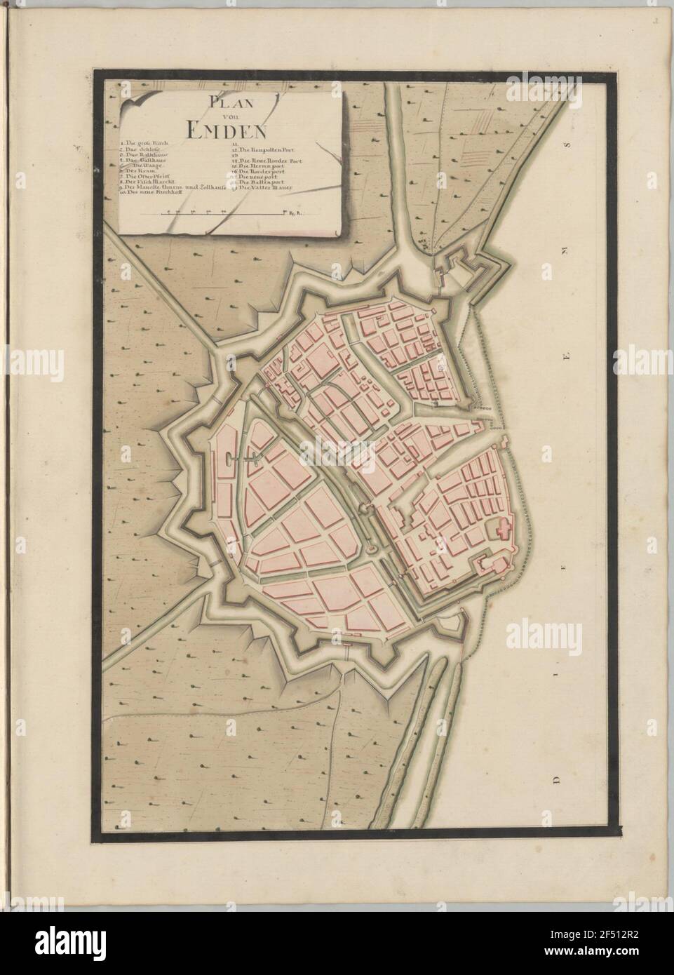 Plan of Emden Stock Photo - Alamy