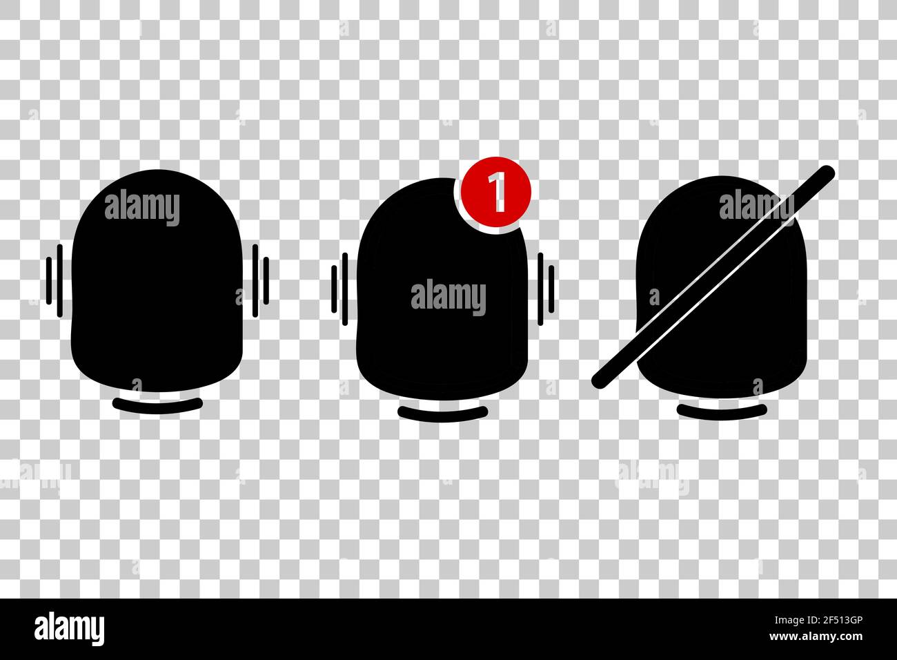 Vector Silhouette, Icon or Logo, Bell, Ring, alert, notification Stock ...