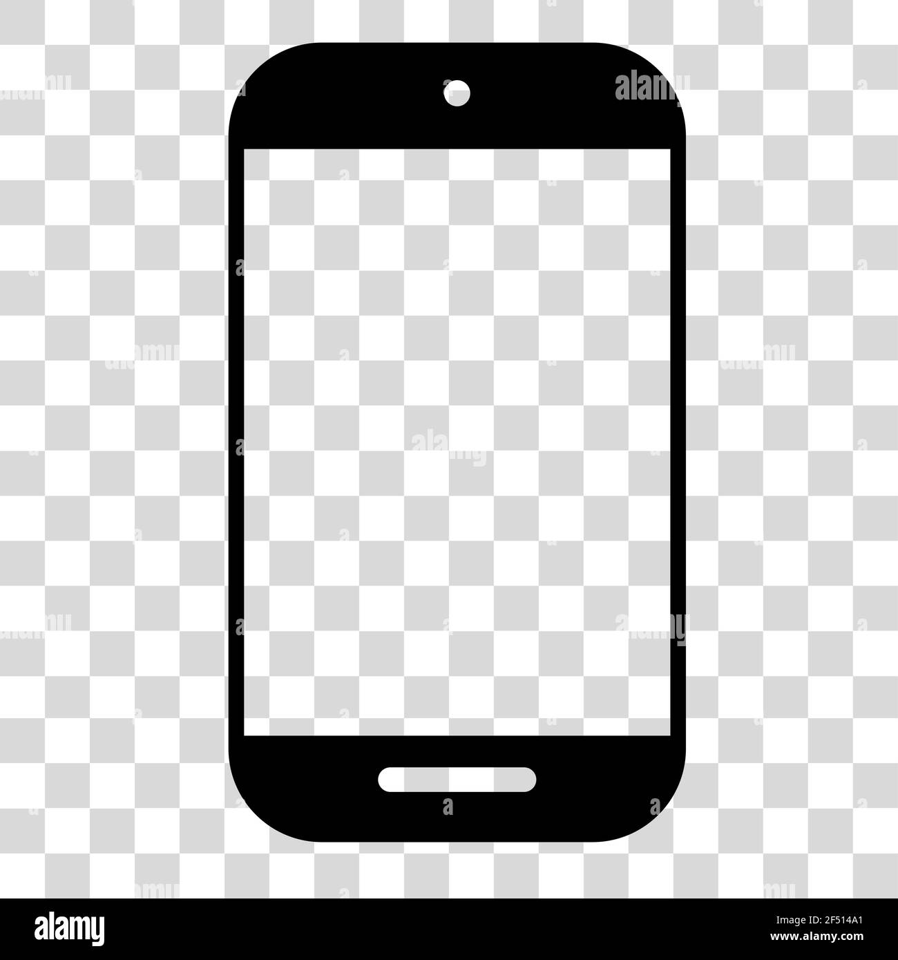 Cell Phone Silhouette Vector