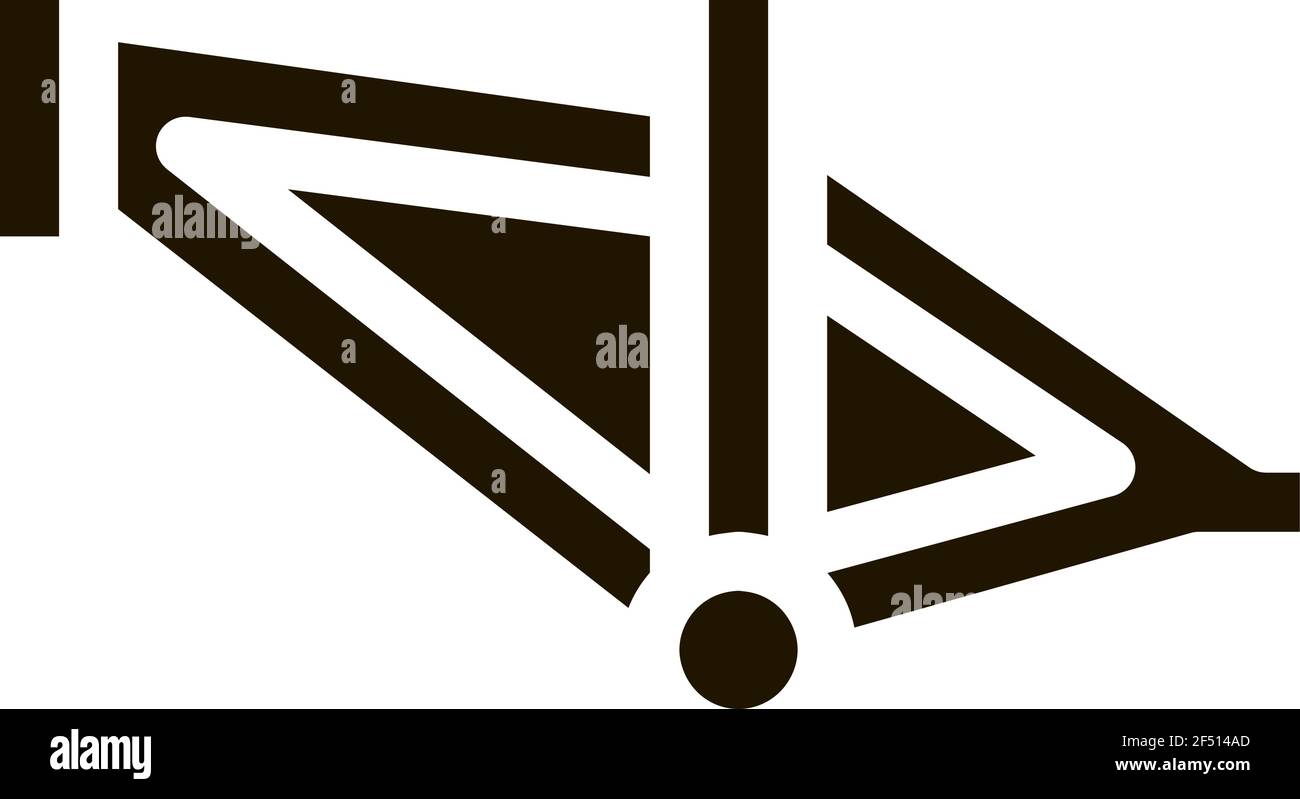 Bike Frame Icon Vector Glyph Illustration Stock Vector Image & Art - Alamy