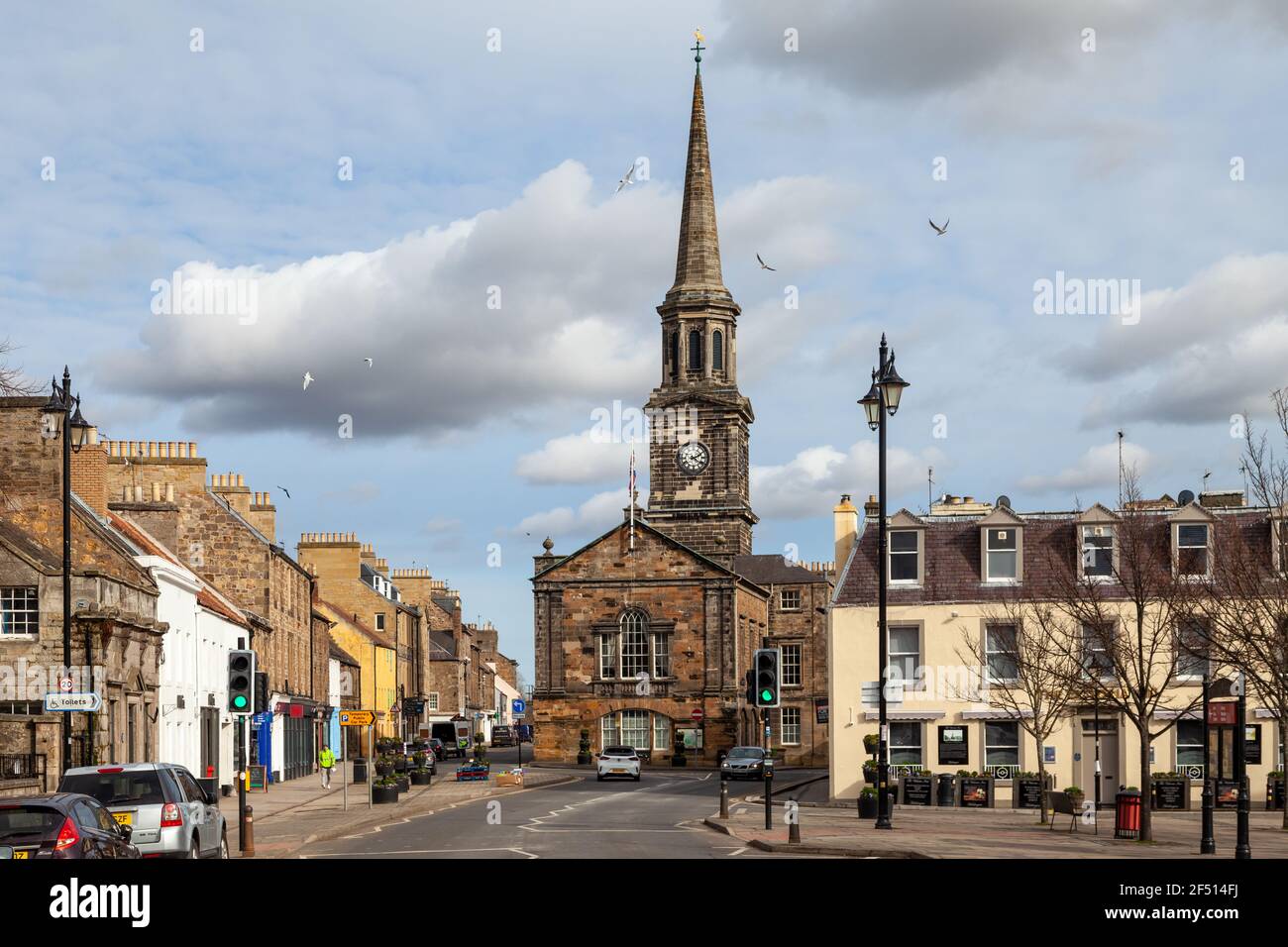 Town Centre Haddington , East Lothian, Scotland Stock Photo - Alamy
