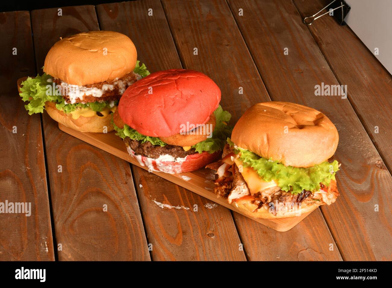 A hamburger (also burger for short) is a sandwich consisting of one or ...