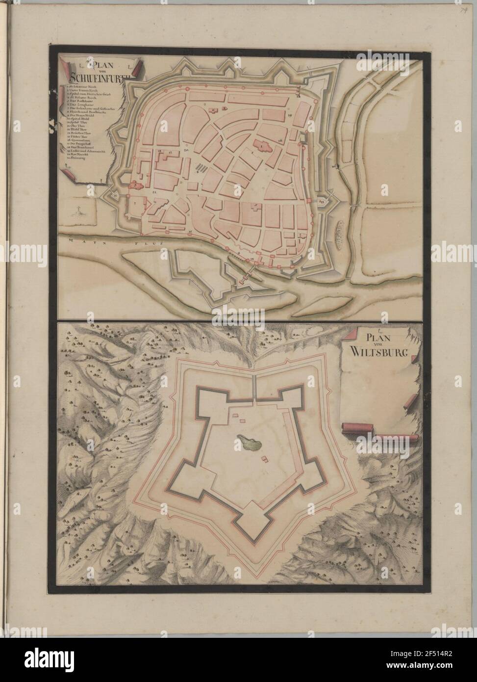 Plan of Schweinfurth Stock Photo - Alamy