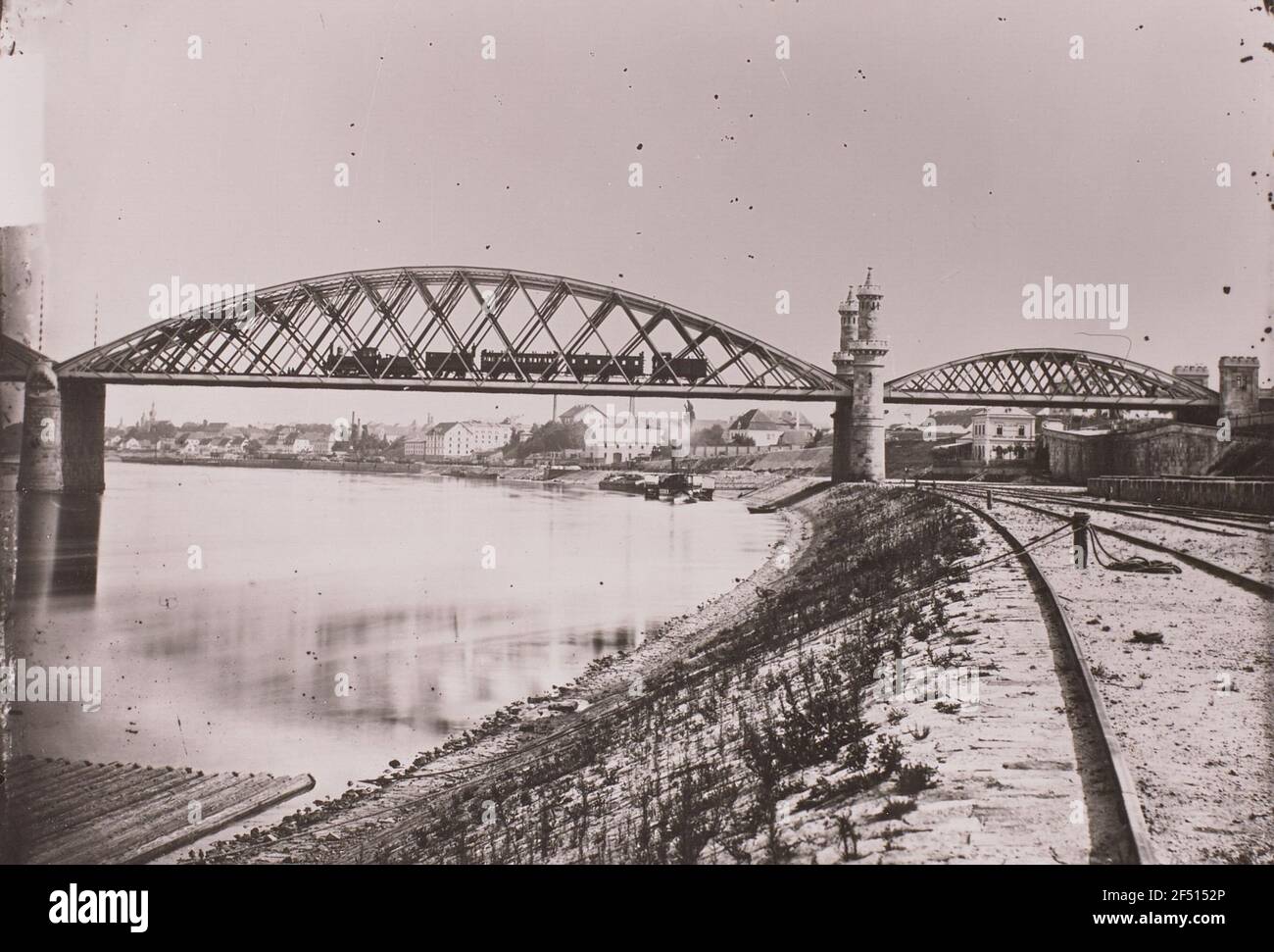 Riesa, railway and street bridge Stock Photo - Alamy