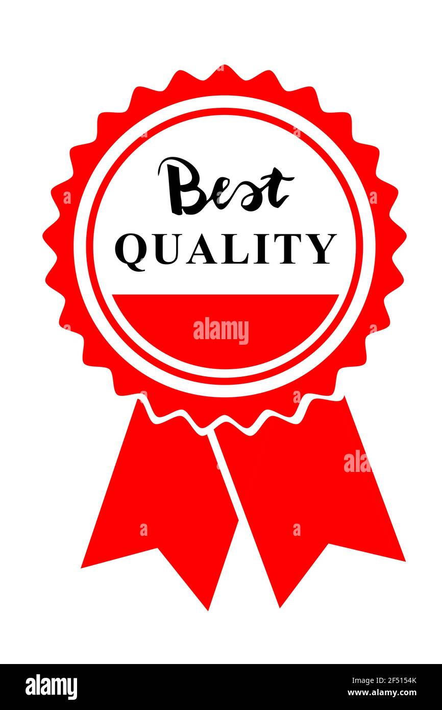 Red ribbon badge Stock Vector Images - Alamy