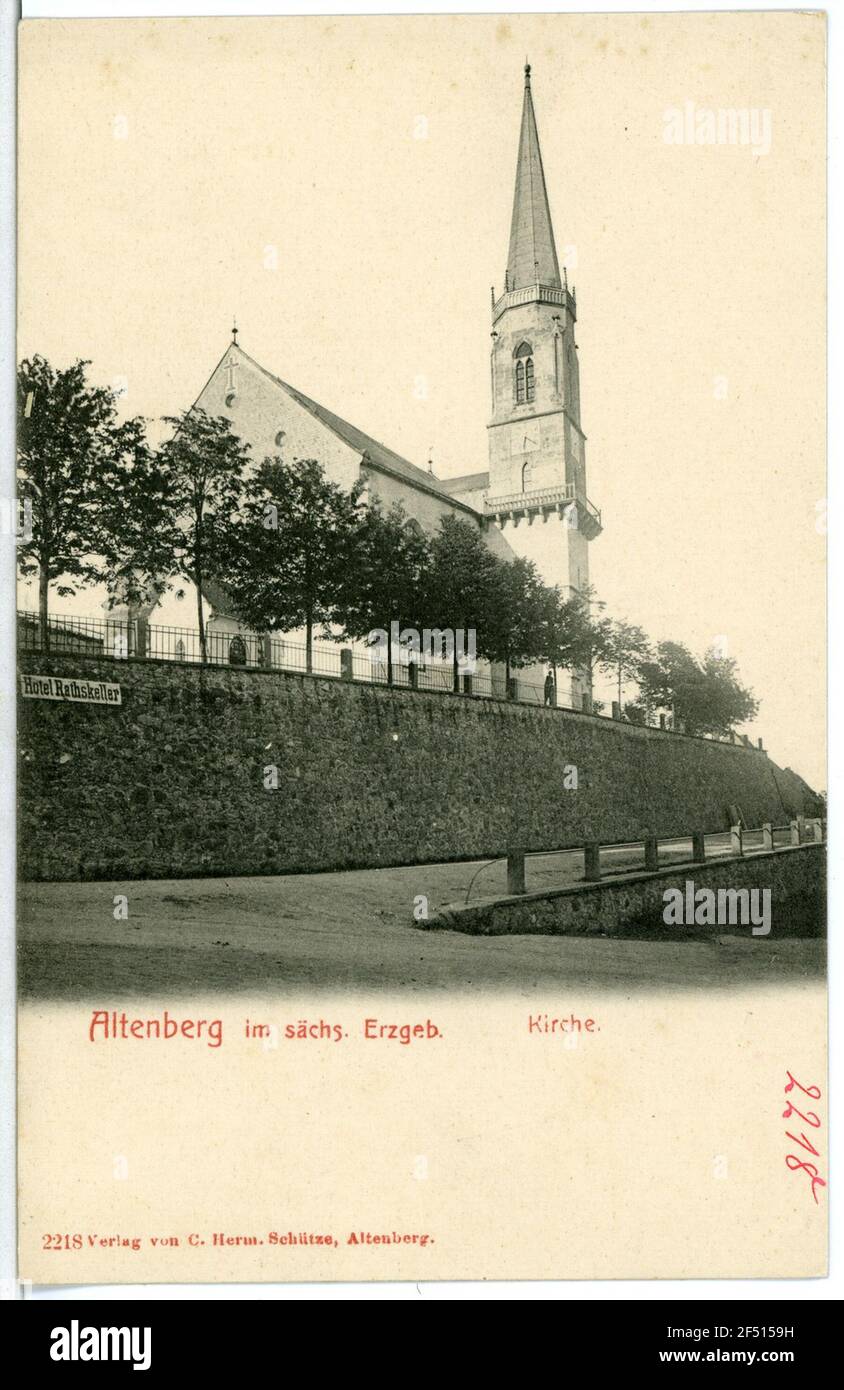 church Altenberg. church Stock Photo - Alamy