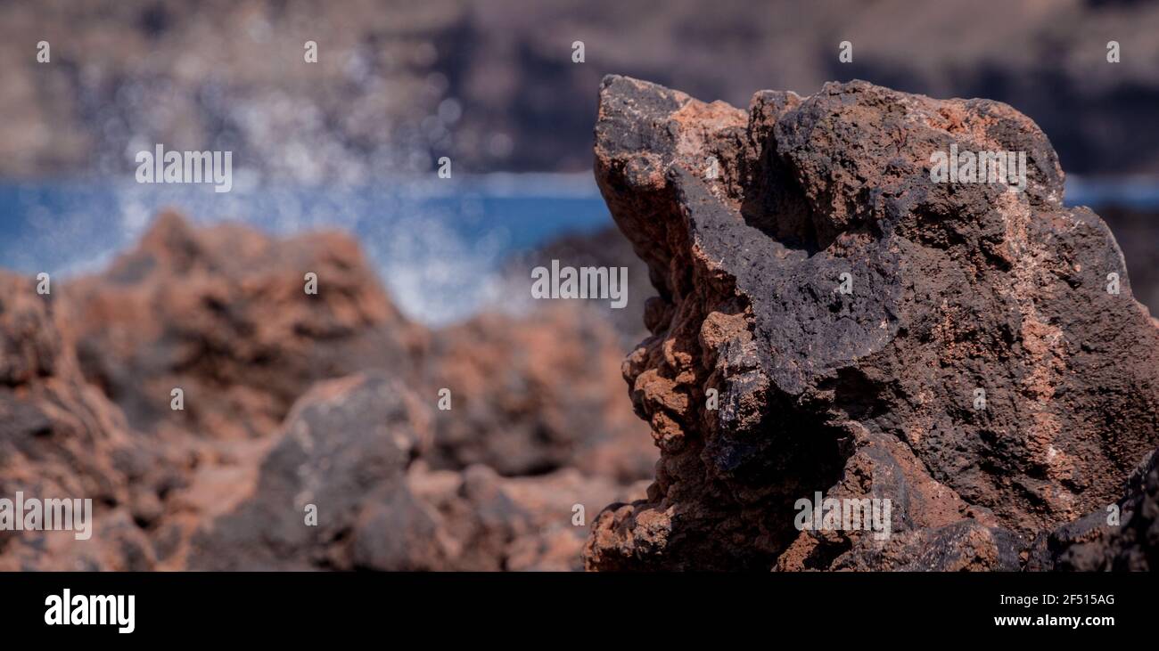 Dark volcanic rock hi-res stock photography and images - Alamy