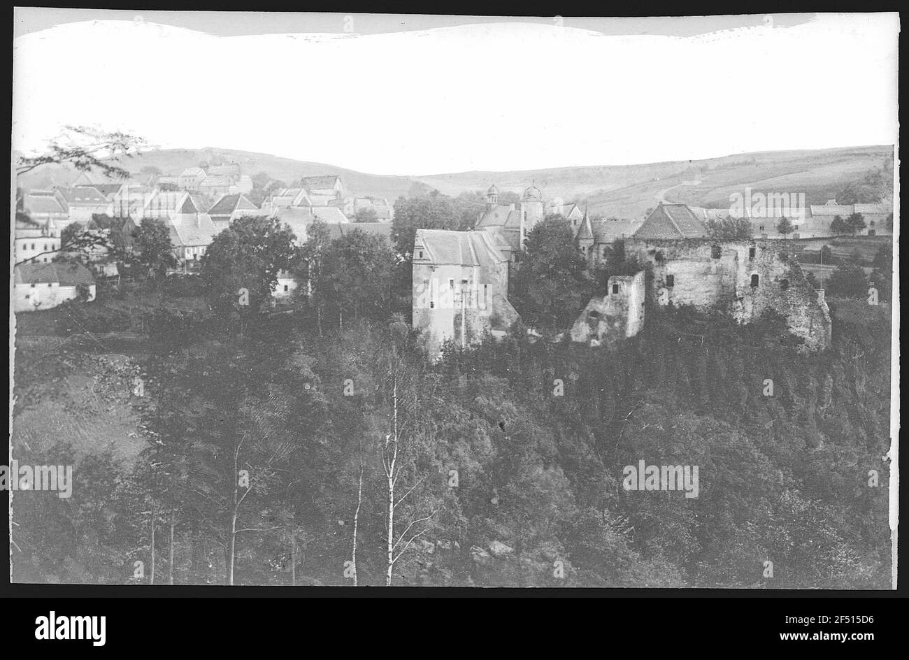 Lauenstein. View of Lauenstein Stock Photo - Alamy