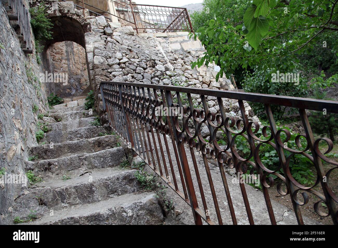 Turkish architecture stairs ottoman turkish hi-res stock photography ...