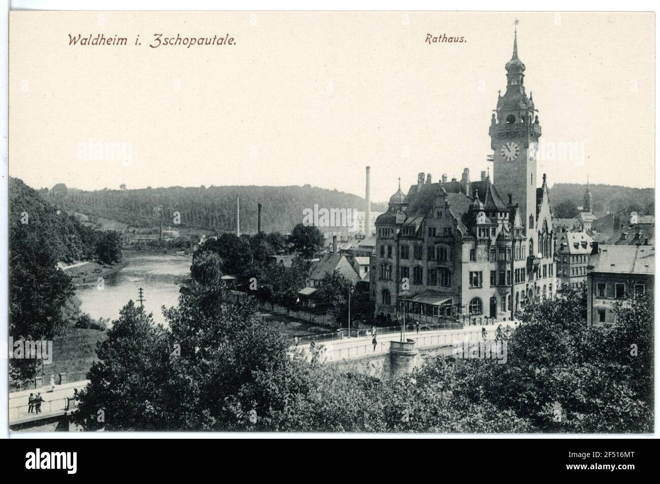 Rathaus Waldheim. town hall Stock Photo - Alamy