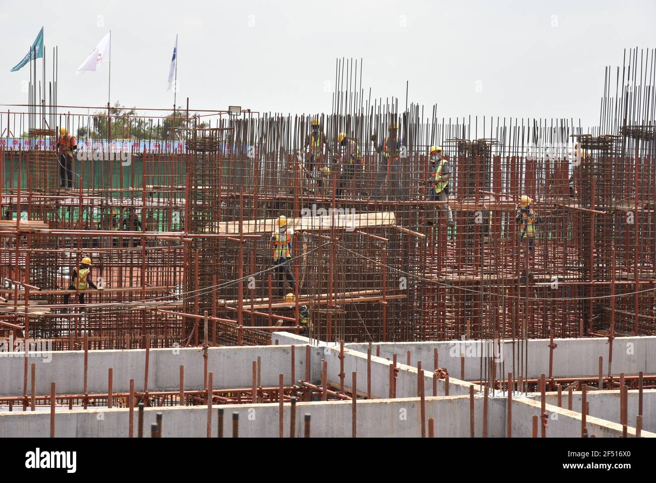 Yaounde. 23rd Mar, 2021. Photo taken on March 23, 2021 shows the ...