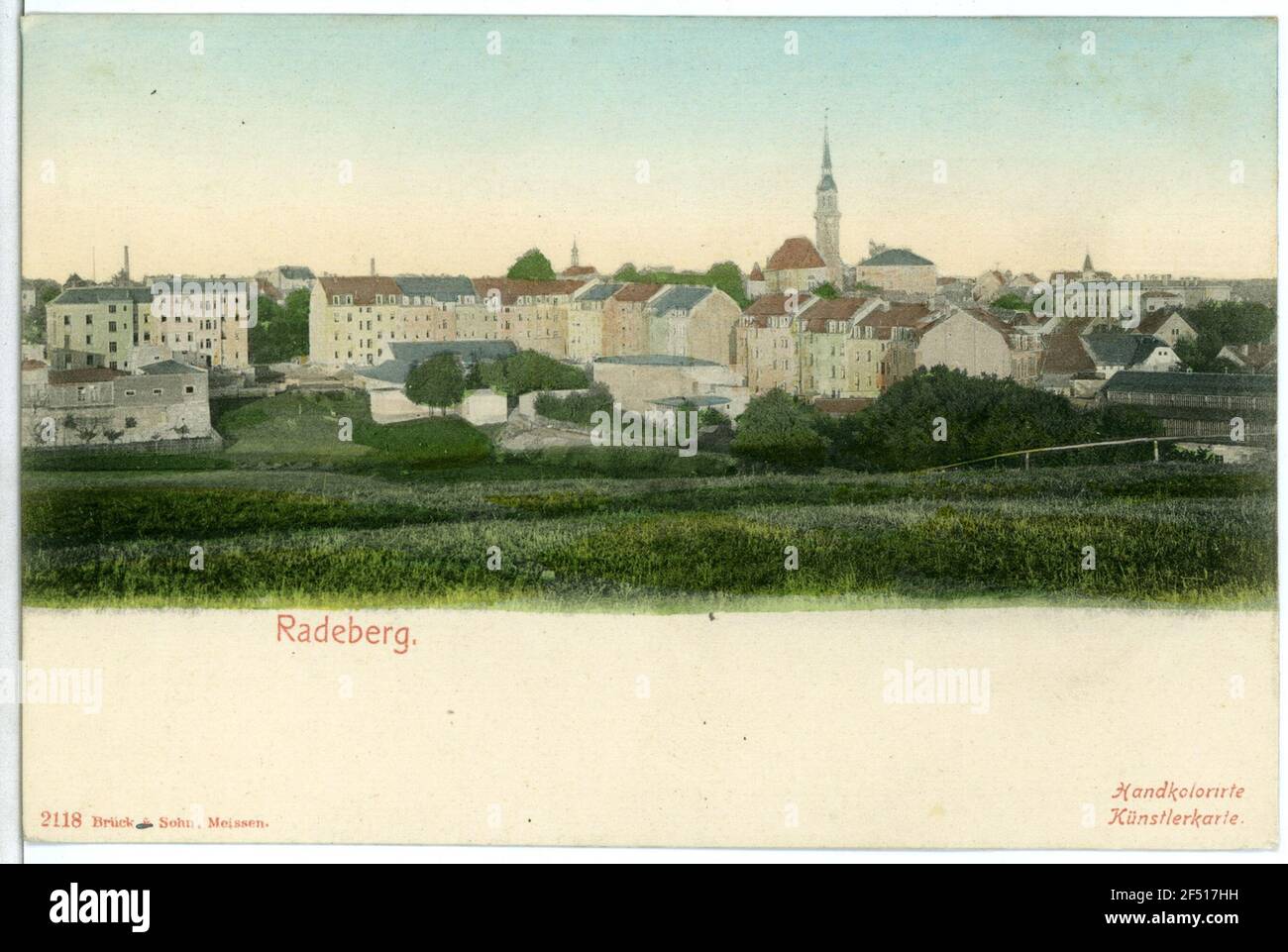 View with church Radeberg. View with church Stock Photo - Alamy