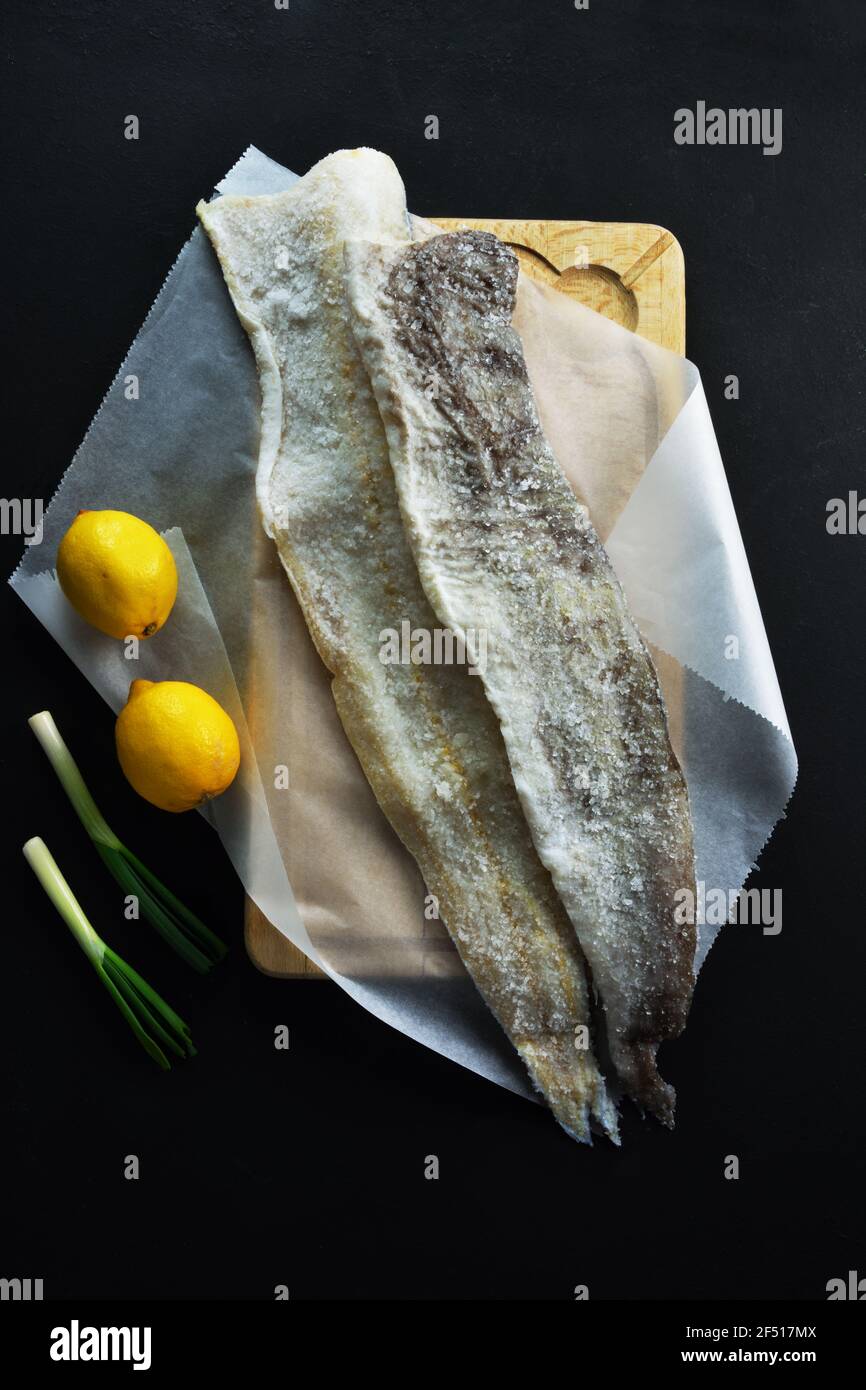 Salted cod fillets hi-res stock photography and images - Alamy