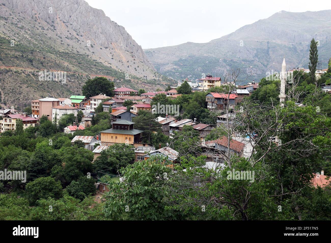 Kemaliye District (Egin) in Erzincan, Turkey. Kemaliye is extreme sport ...