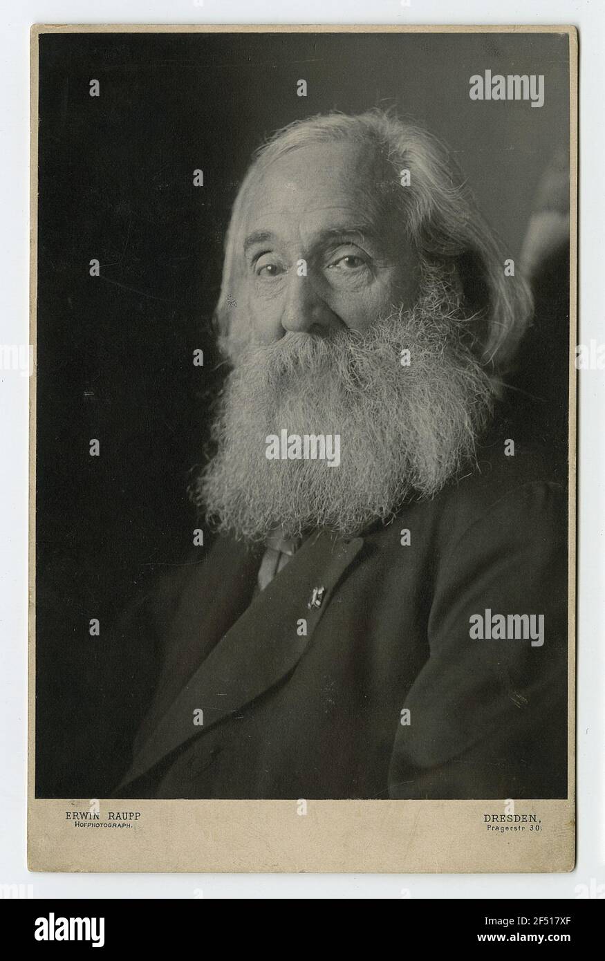 Portrait of Julius Woldemar Zeibig Stock Photo - Alamy