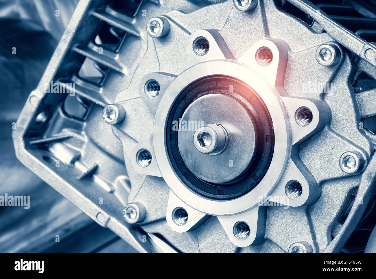 engine gear wheels, closeup view Stock Photo - Alamy