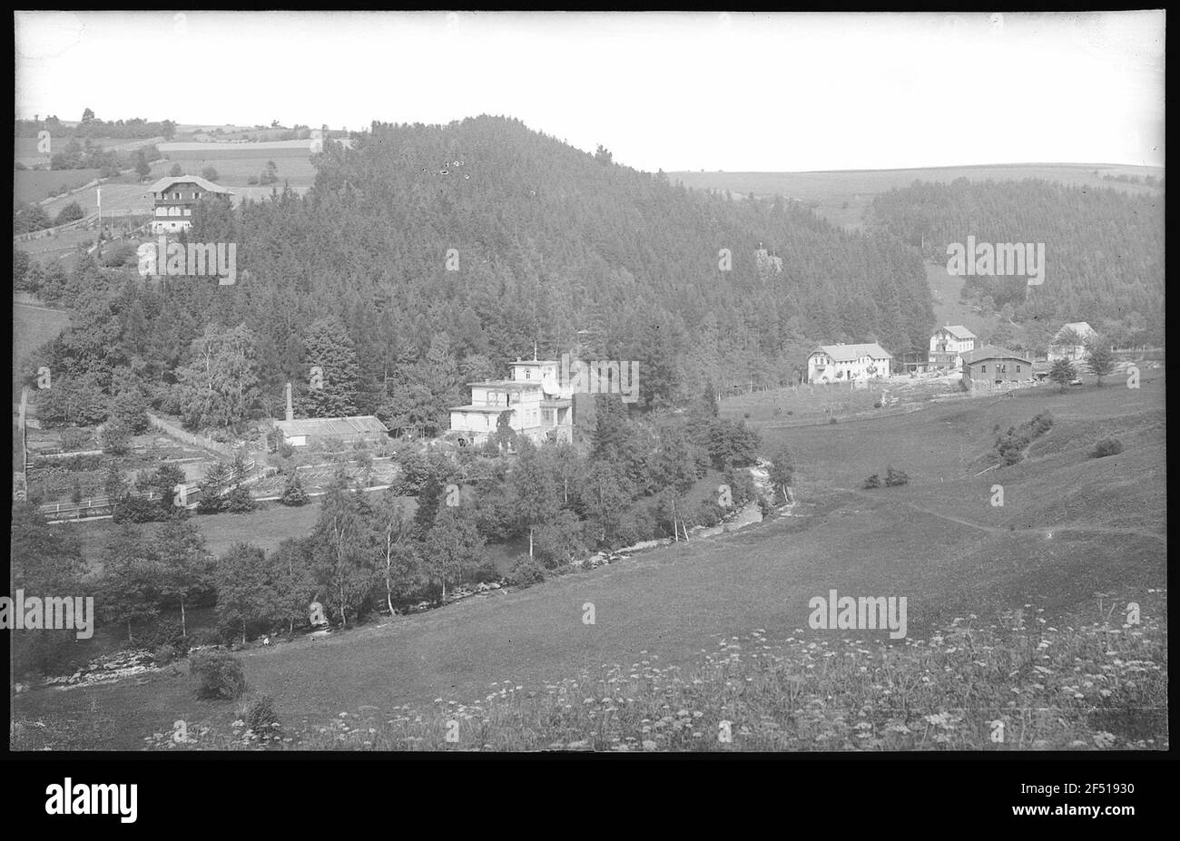 Lauenstein. View of Lauenstein Stock Photo - Alamy