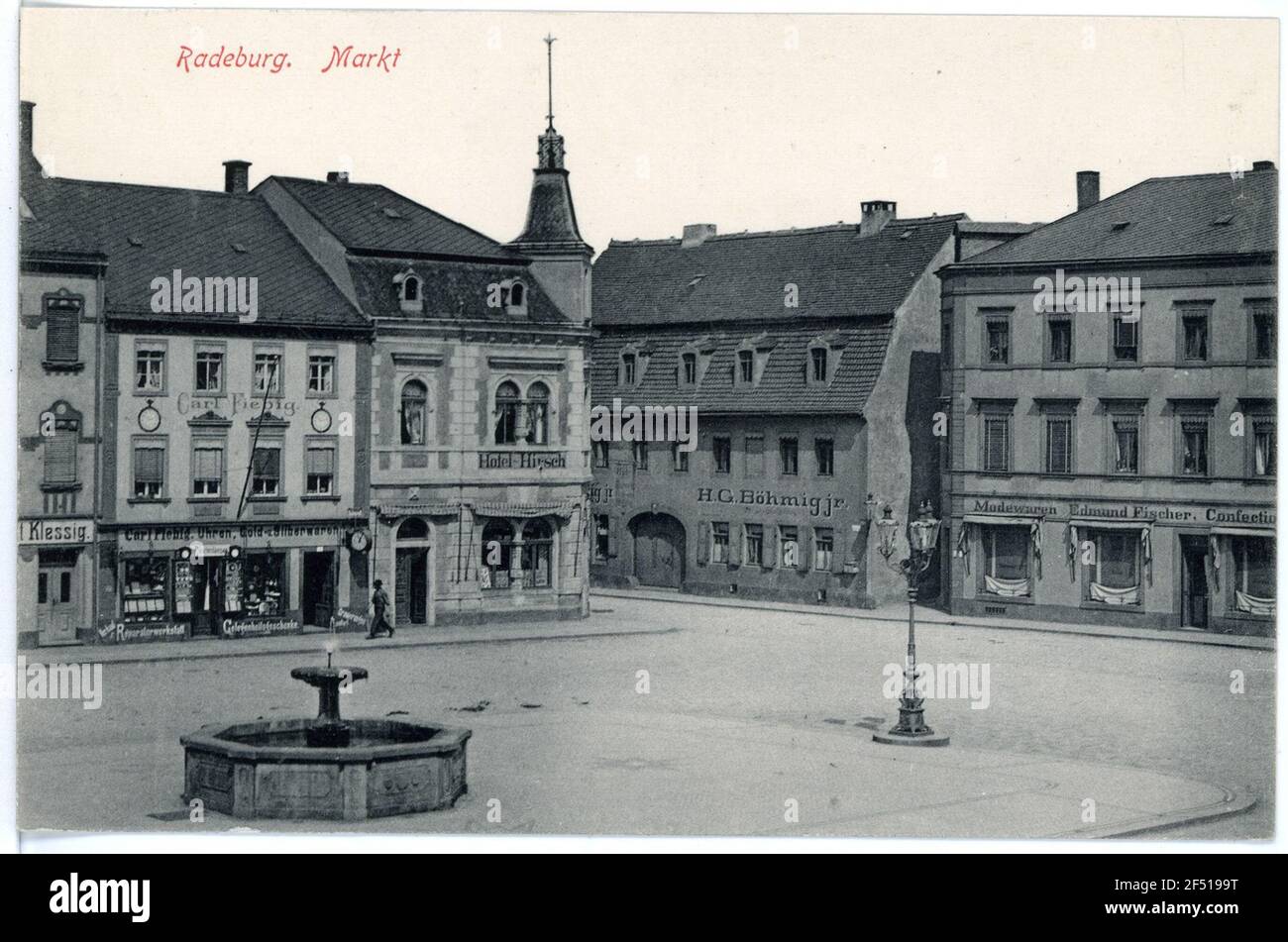 market Radeburg. market Stock Photo - Alamy